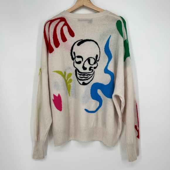 360 Cashmere | Sweaters | 36 Cashmere Ryanne Skull Graphic Sweater ...